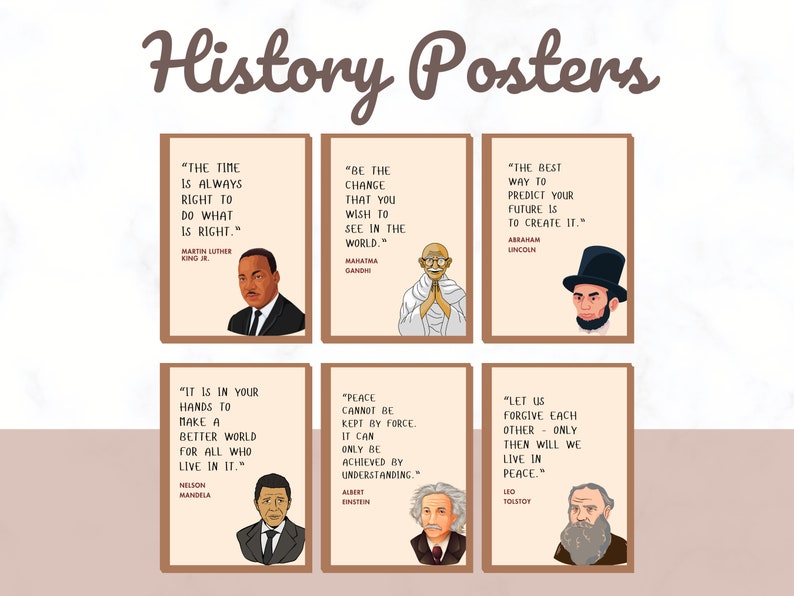 Historical Figures Posters, History Classroom Decor, History Prints ...