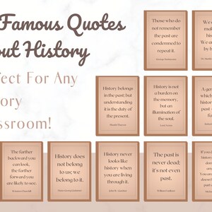 History Classroom Decor, History Quotes, Famous History Quotes, Social ...