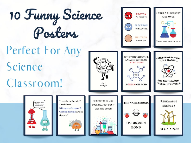 Funny Science Classroom Decor | Funny Science Posters | Science ...