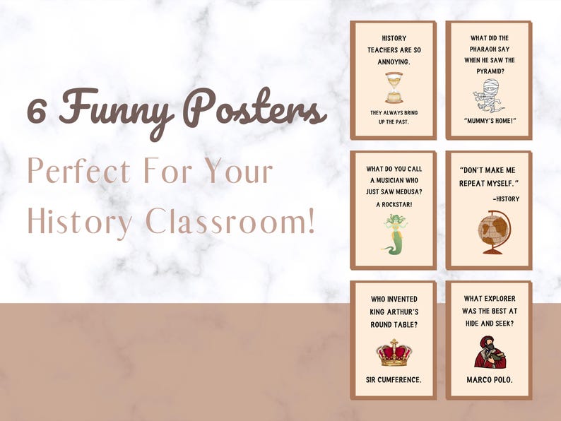 History Classroom Decor | Funny History Posters | Social Studies ...