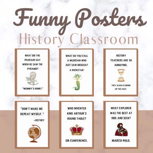 History Classroom Decor Funny History Posters Social Studies Classroom ...