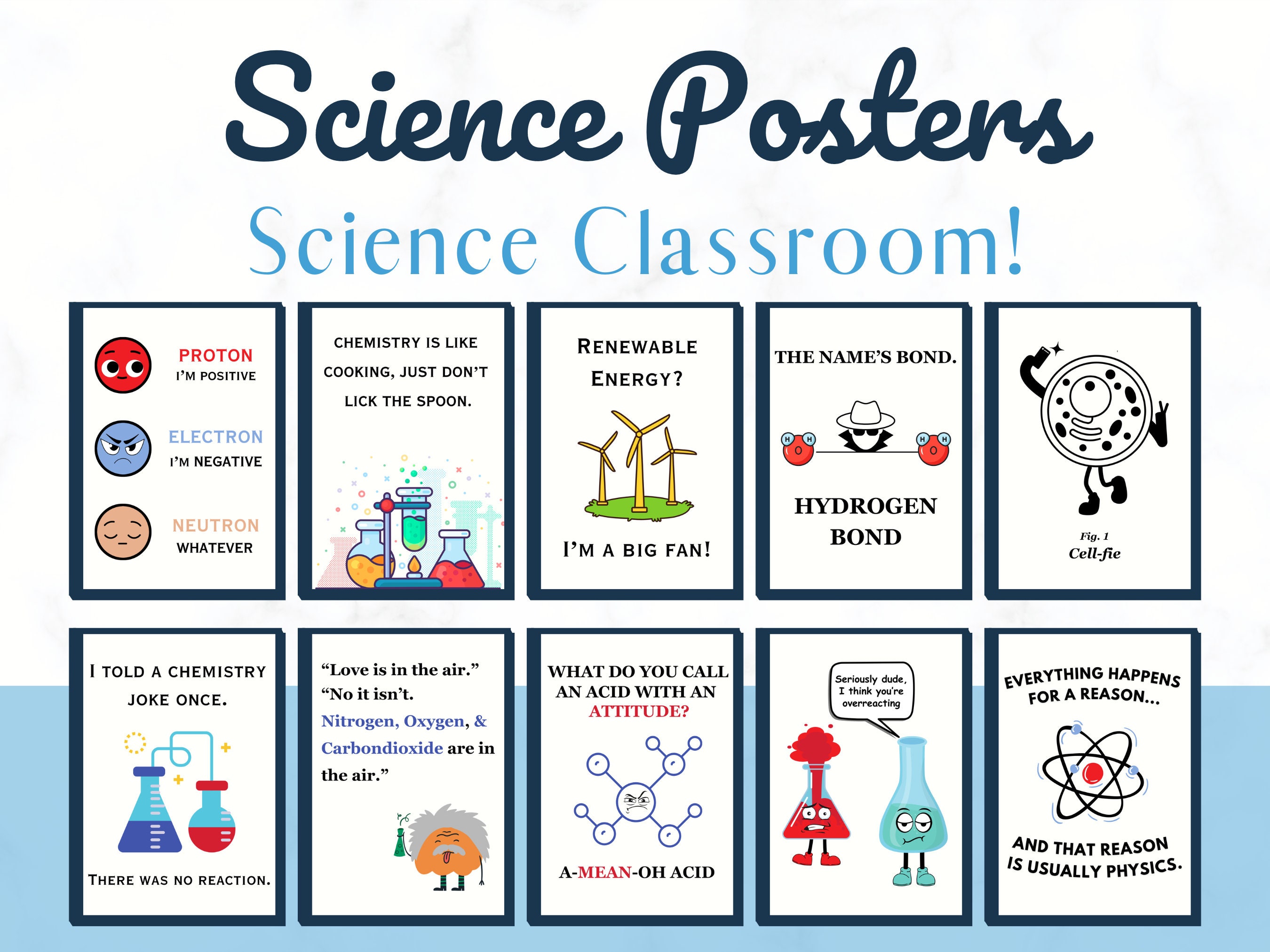 Funny Science Classroom Decor | Funny Science Posters | Science ...