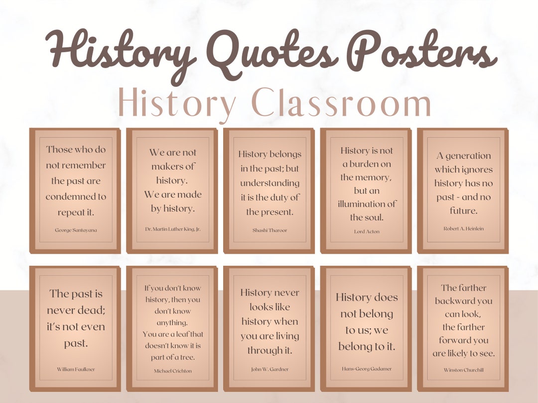History Classroom Decor, History Quotes, Famous History Quotes, Social ...