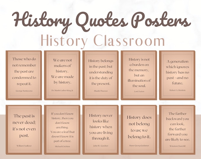 8 Motivational History Classroom Posters 18"x24" - Etsy Canada