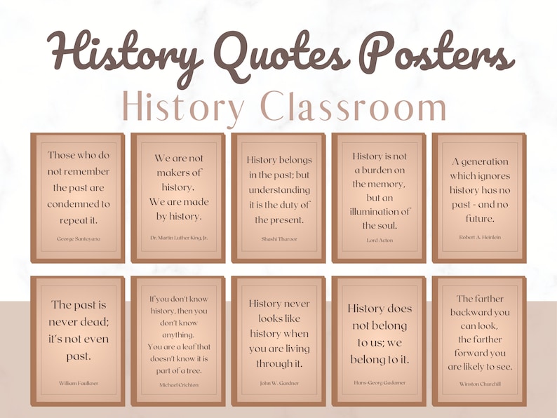 History Classroom Decor, History Quotes, Famous History Quotes, Social ...