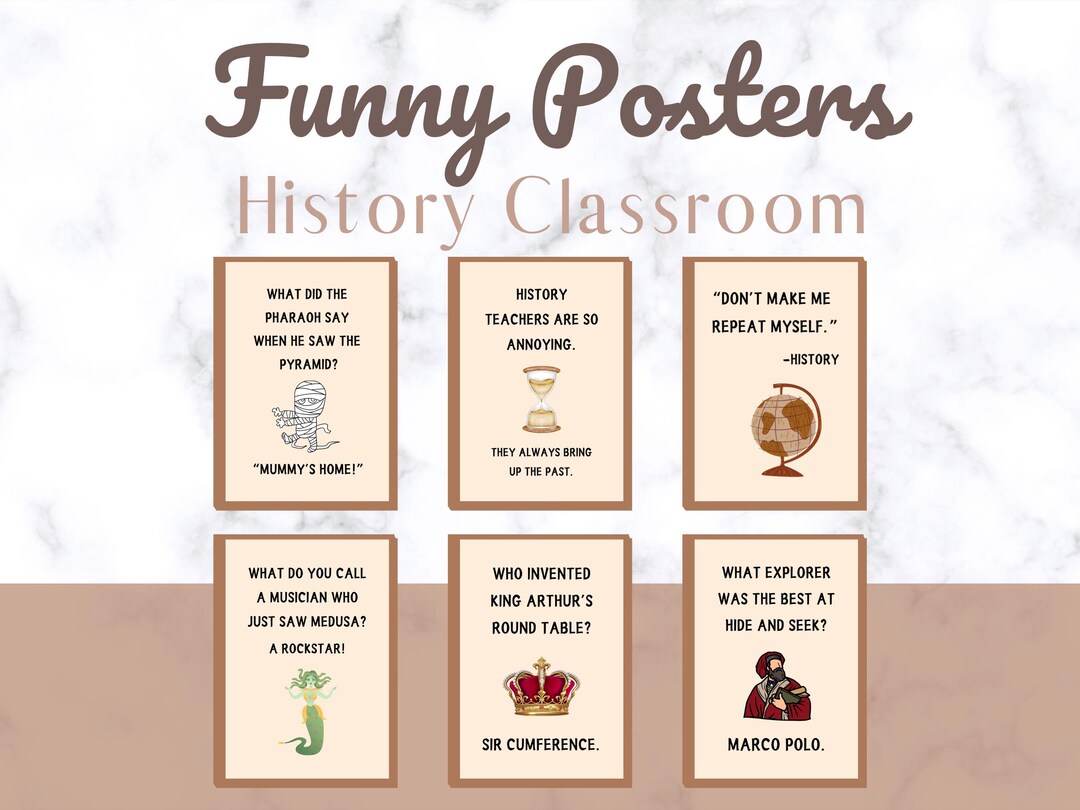 History Classroom Decor | Funny History Posters | Social Studies ...