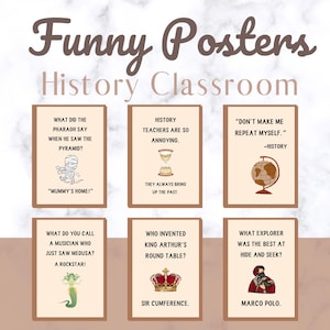 History Classroom Decor | Funny History Posters | Social Studies ...