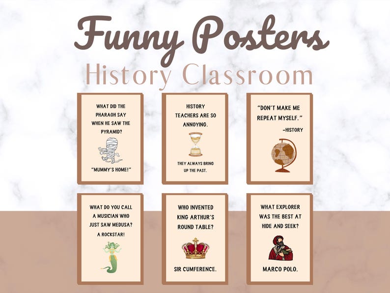 History Classroom Decor | Funny History Posters | Social Studies ...