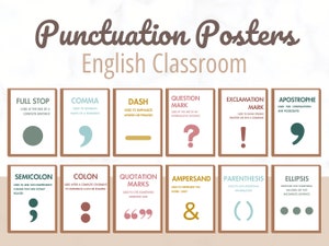 10 Funny English Classroom Posters Printable Grammar - Etsy Canada