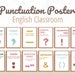 Punctuation English Classroom Posters Set of 12, Boho Classroom Decor ...