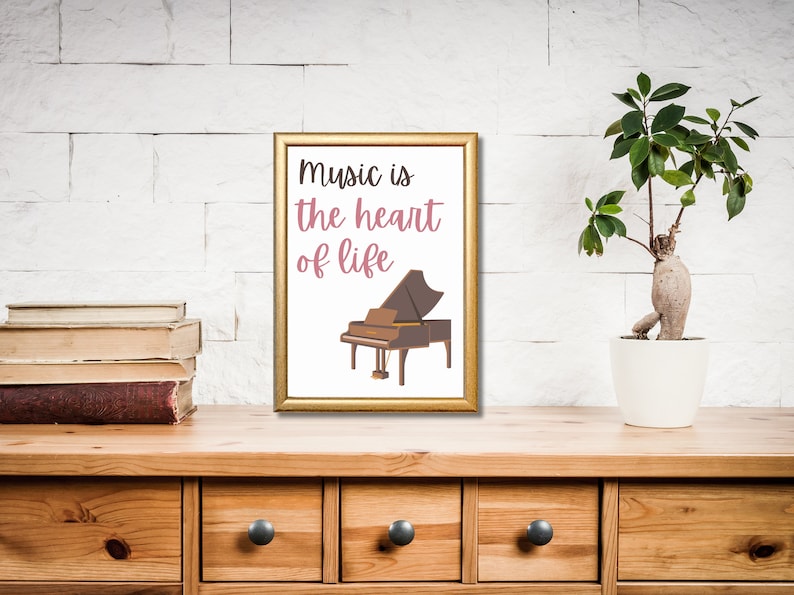 Music Classroom | Music Notes Poster | Music Education | Music Theory ...