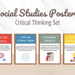 Social Studies Posters, Critical Thinking Posters, History Posters ...