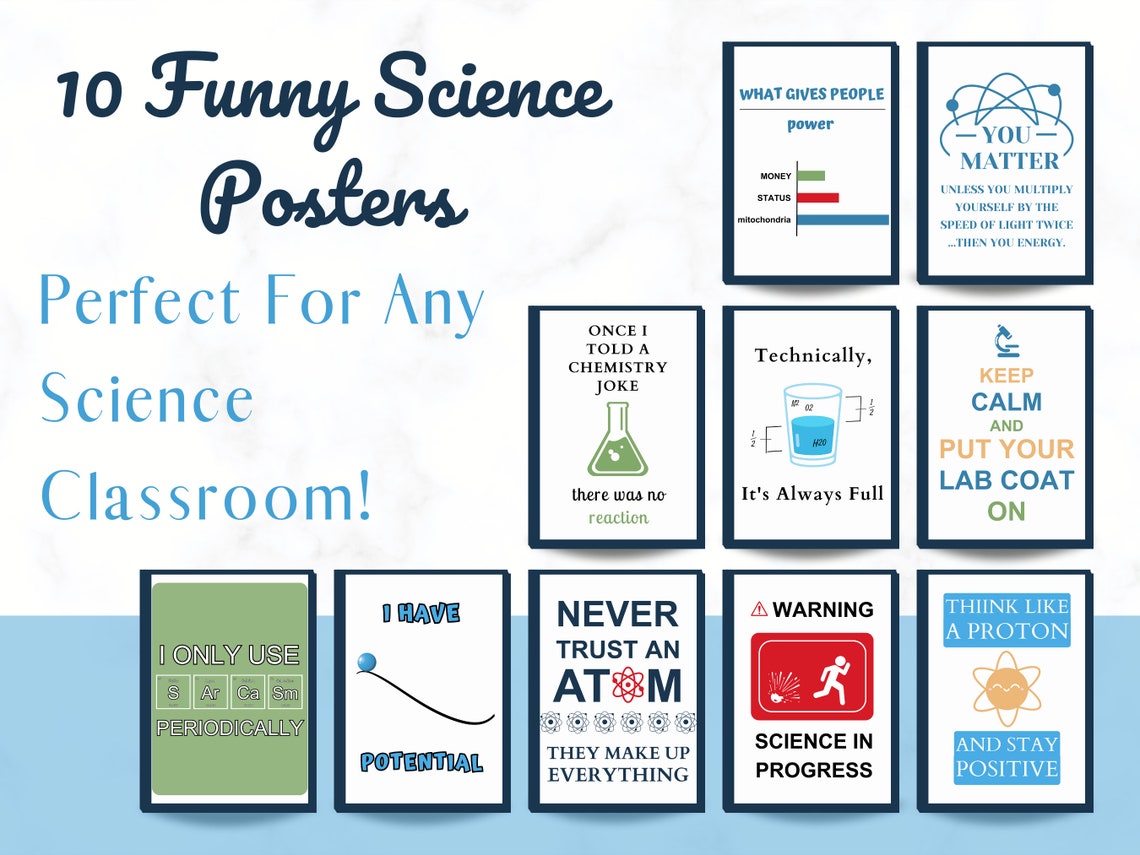 Funny Science Classroom Decor | Funny Science Posters | Science ...