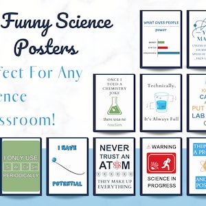 Funny Science Classroom Decor | Funny Science Posters | Science ...