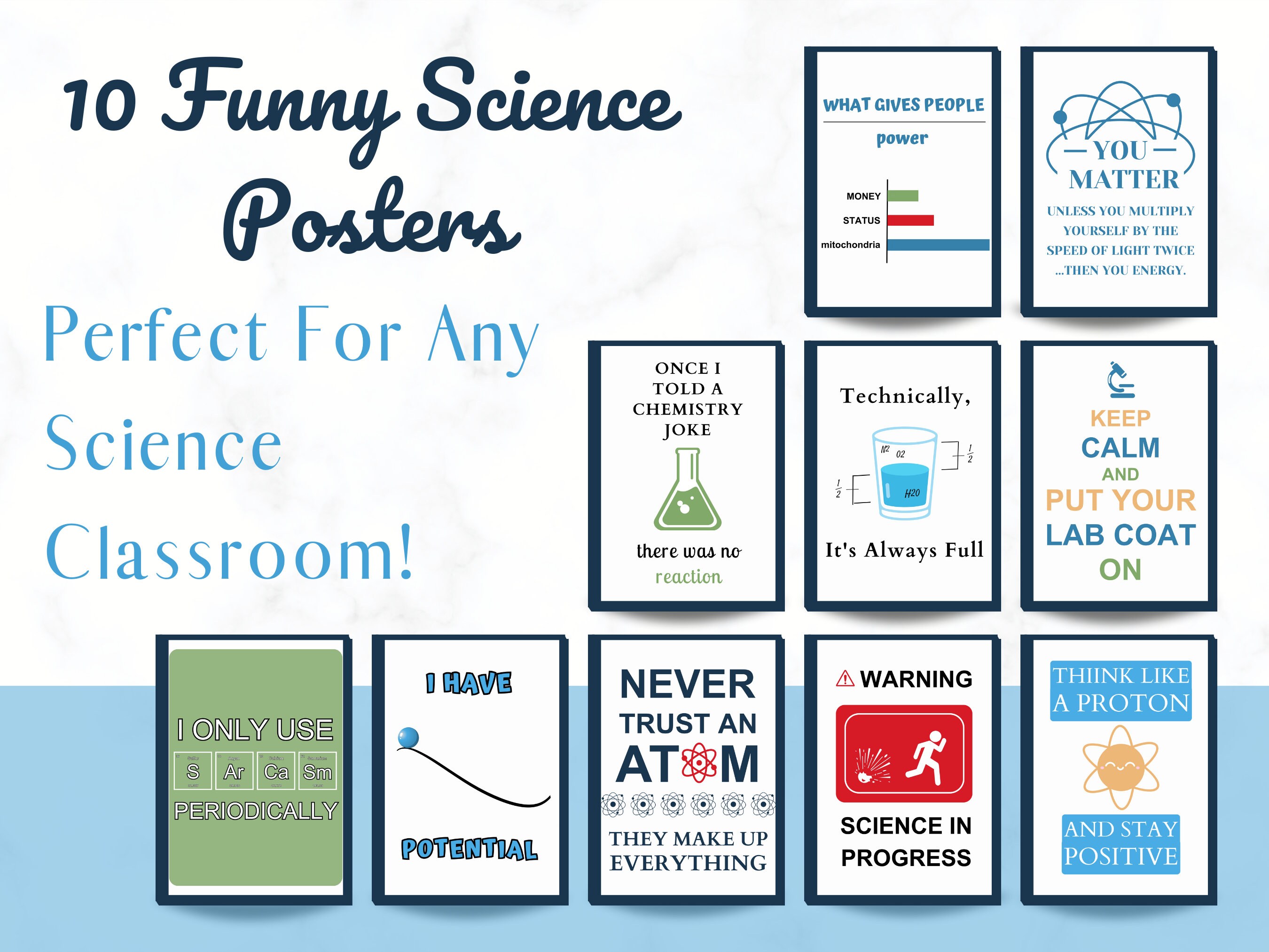 Funny Science Classroom Decor | Funny Science Posters | Science ...