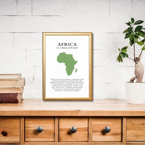 7 Continents Printable Posters, Geography Posters, Geography Classroom ...