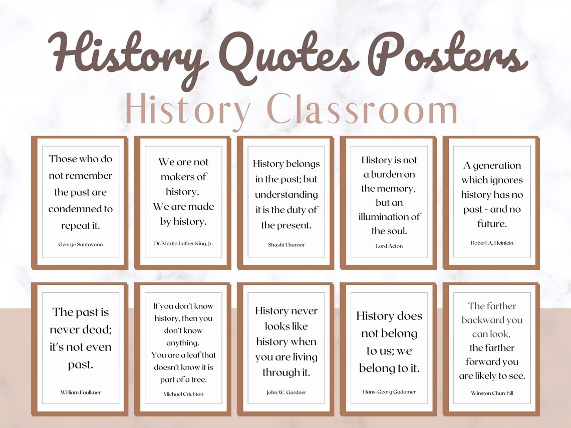 History Classroom Decor, History Quotes, Famous History Quotes, Social ...