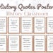 History Classroom Decor, History Quotes, Famous History Quotes, Social ...