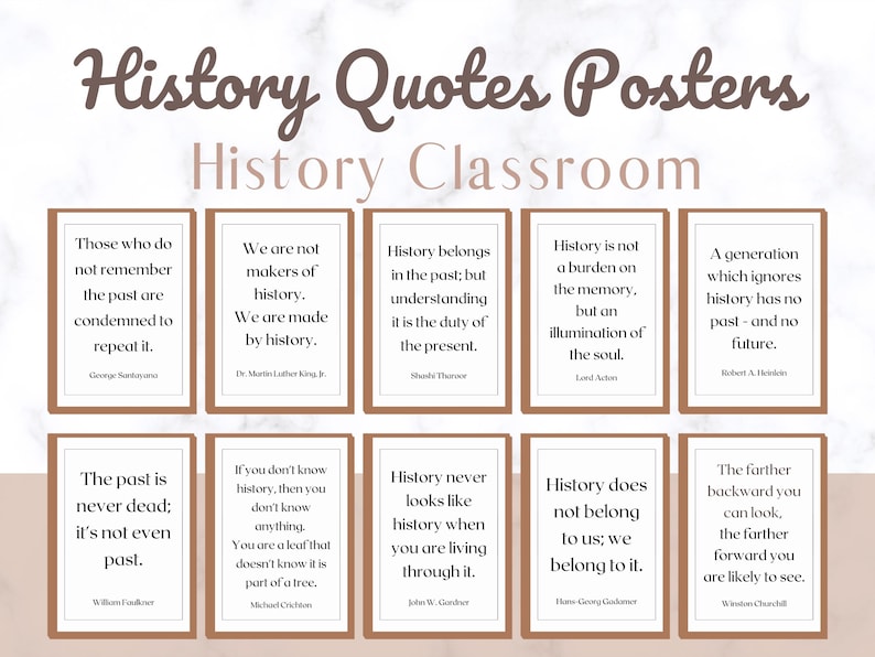 History Classroom Decor, History Quotes, Famous History Quotes, Social ...