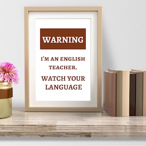 10 Funny English Classroom Posters Printable, Grammar Punctuation ...