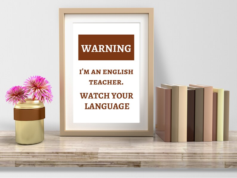 10 Funny English Classroom Posters Printable, Grammar Punctuation ...