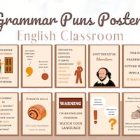 Famous Characters Posters, English Classroom Decor, English Novel ...