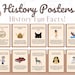 History Classroom Decor, Set of 10 History Posters, History Facts ...