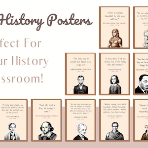 Historical Figures Posters | Famous Historical Figures | History ...