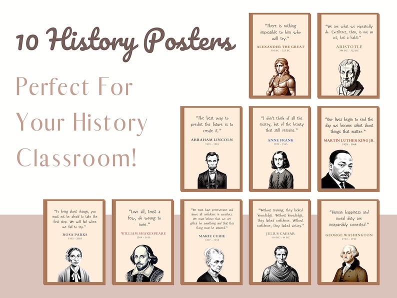 Historical Figures Posters | Famous Historical Figures | History ...