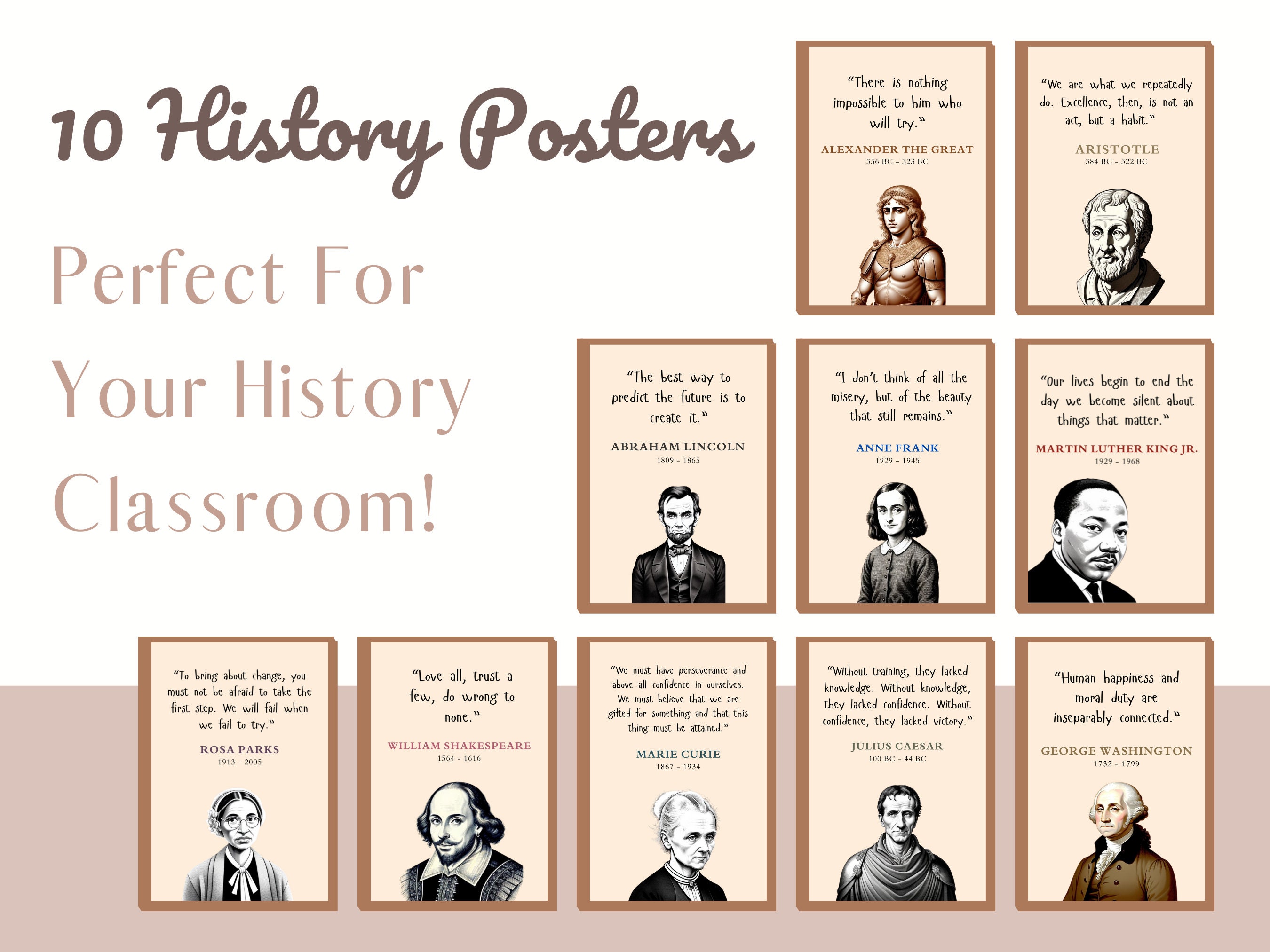 Historical Figures Posters | Famous Historical Figures | History ...