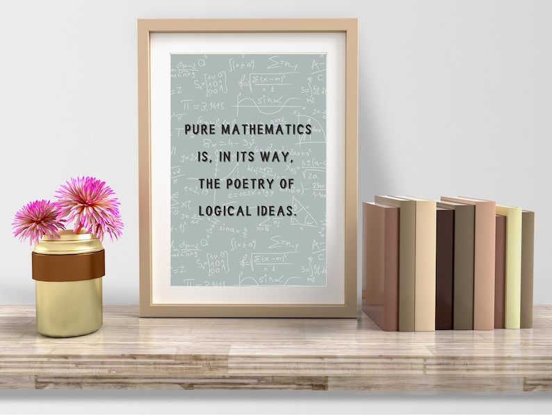 Mathematics Posters, Math Quotes Poster, Math Class Decor, Math ...