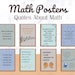 Mathematics Posters, Math Quotes Poster, Math Class Decor, Math ...
