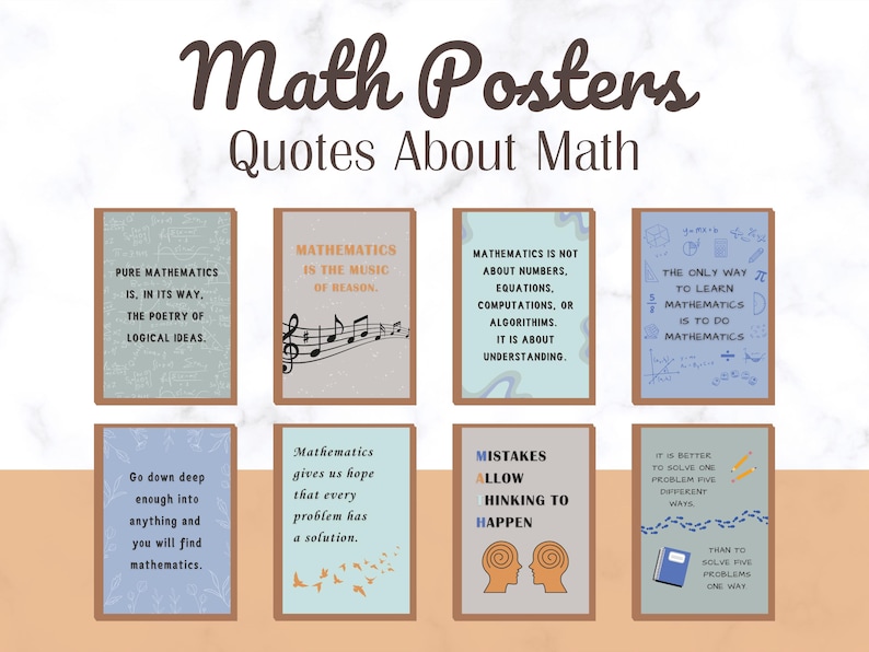 Mathematics Posters, Math Quotes Poster, Math Class Decor, Math ...