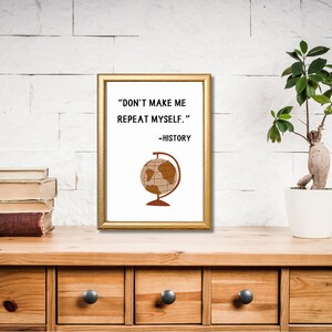 History Classroom Decor | Funny History Posters | Social Studies ...