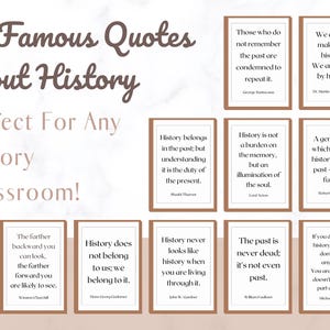 History Classroom Decor, History Quotes, Famous History Quotes, Social ...