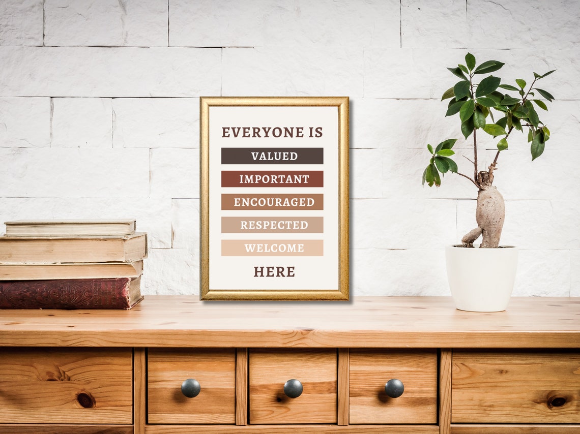 Diversity and Inclusion Digital Posters | School Counselor Office Decor ...
