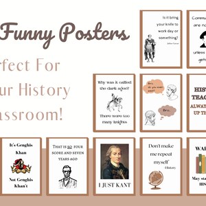 History Classroom Decor | Funny History Posters | Social Studies ...