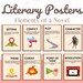 Elements of a Novel | Literary Posters | English Literature Wall Art ...