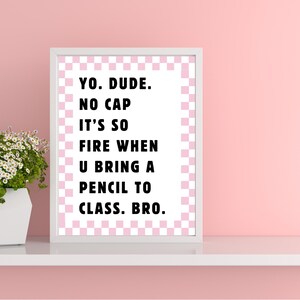 Sarcastic Funny Classroom Posters, Middle School Teacher Posters, High ...