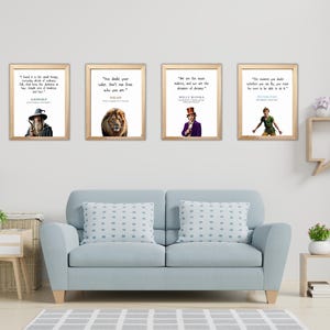 Famous Characters Posters, English Classroom Decor, English Novel ...