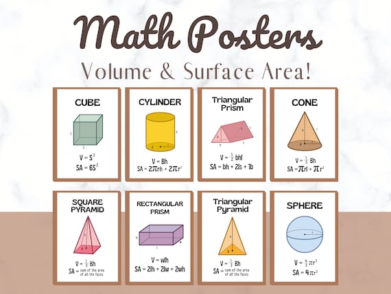 Surface Area Printables Volume And Surface Area Coloring Worksheet