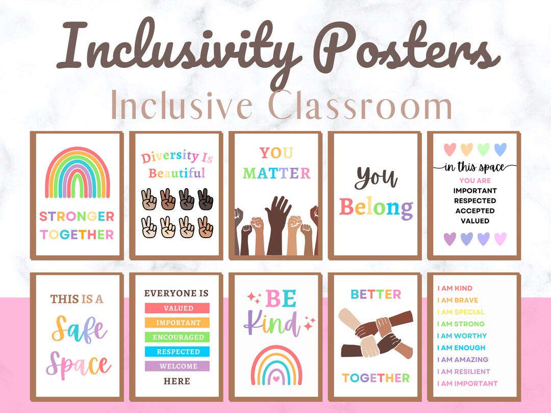 Inclusive Posters, Pride Month Printable Posters, LGBTQ Poster Decor ...