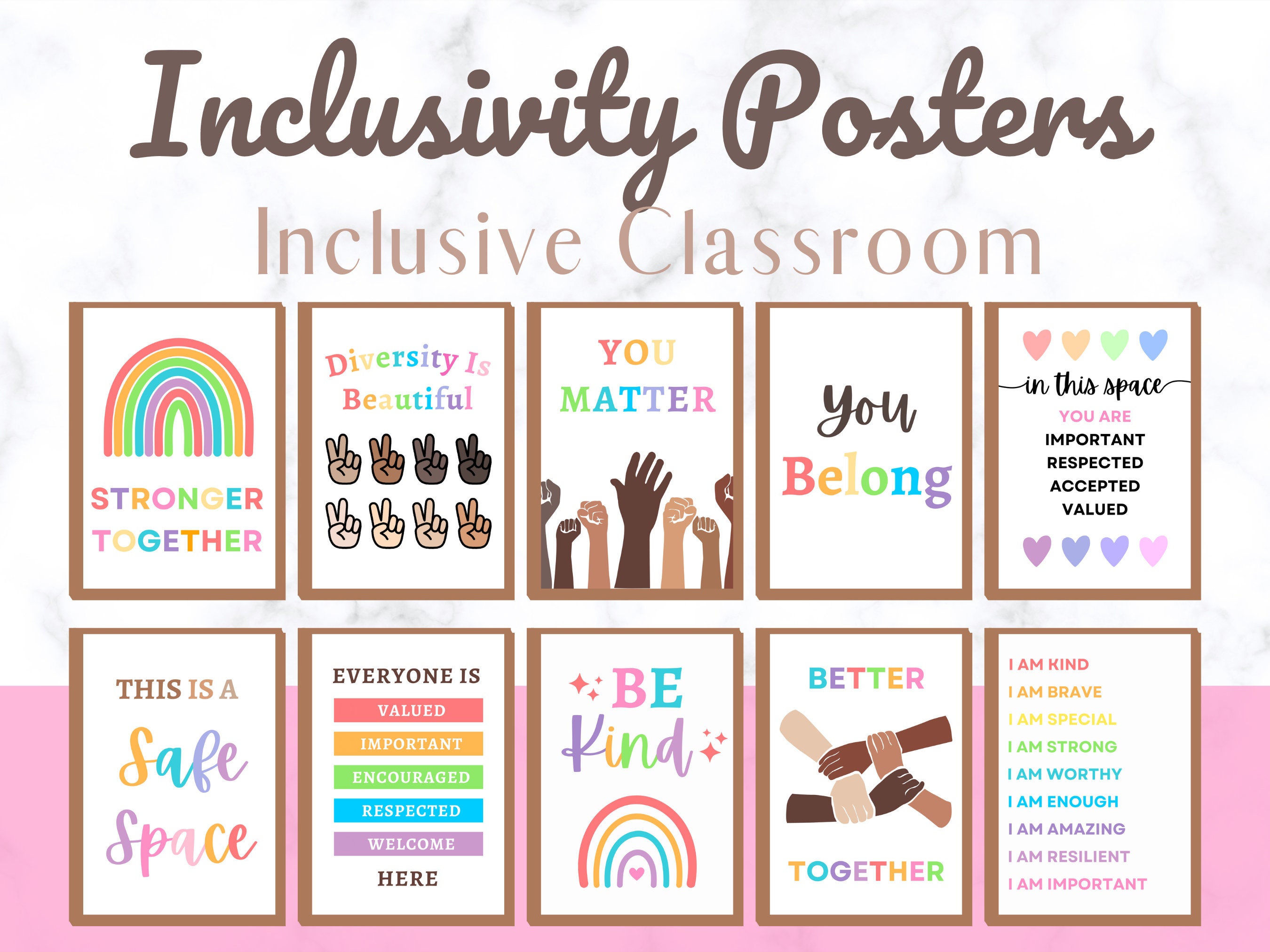 Inclusive Posters, Pride Month Printable Posters, LGBTQ Poster Decor ...