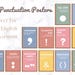 Punctuation English Classroom Posters Set of 12, Boho Classroom Decor ...