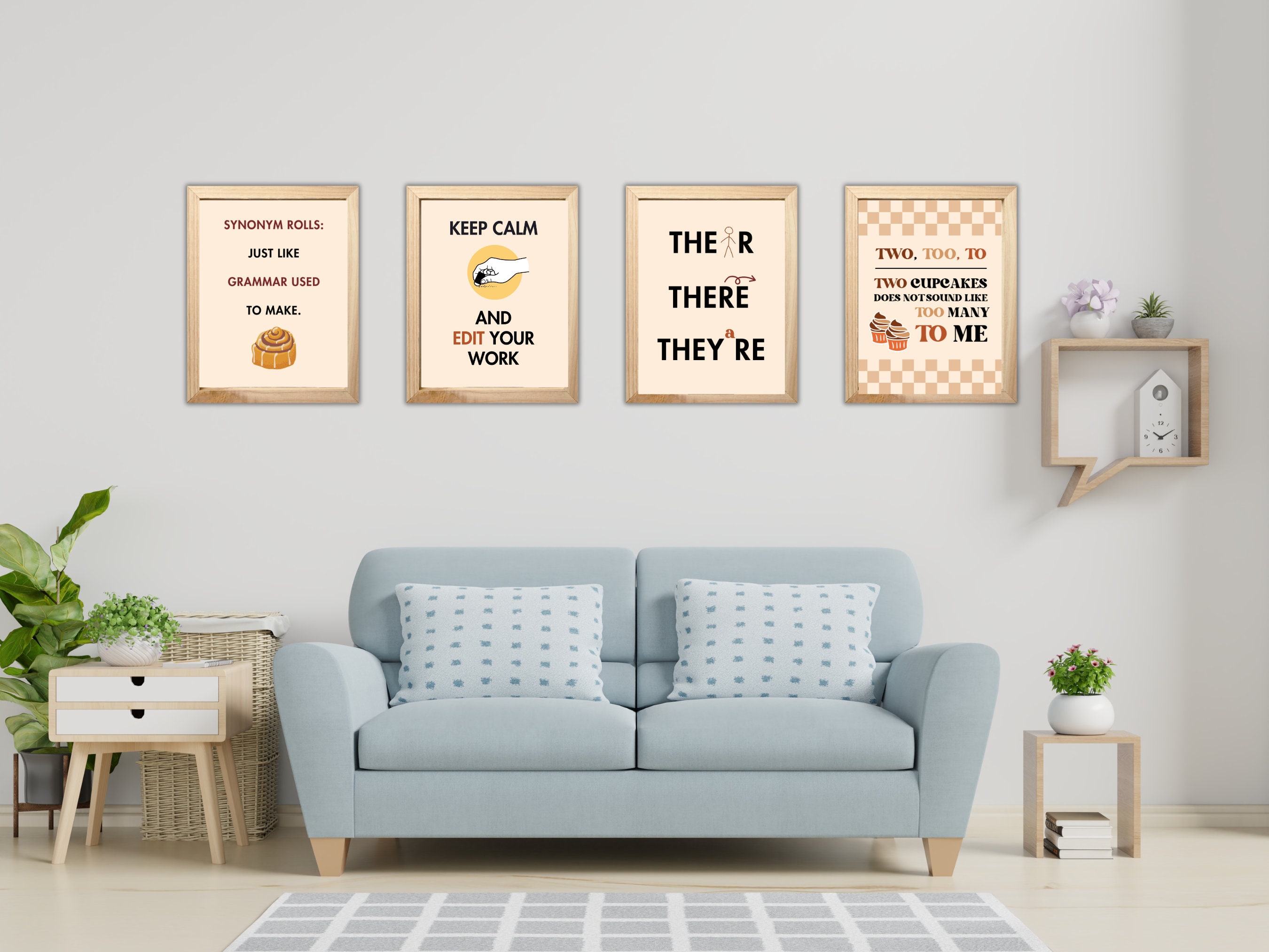 10 Funny English Classroom Posters Printable, Grammar Punctuation ...