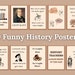 History Classroom Decor, 20 Funny History Posters, Social Studies ...