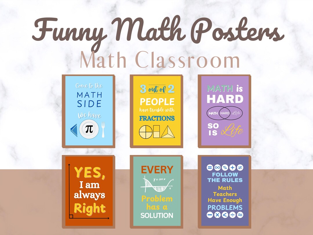 Funny Math Posters, Math Class Decor, Math Teacher, Math Classroom ...