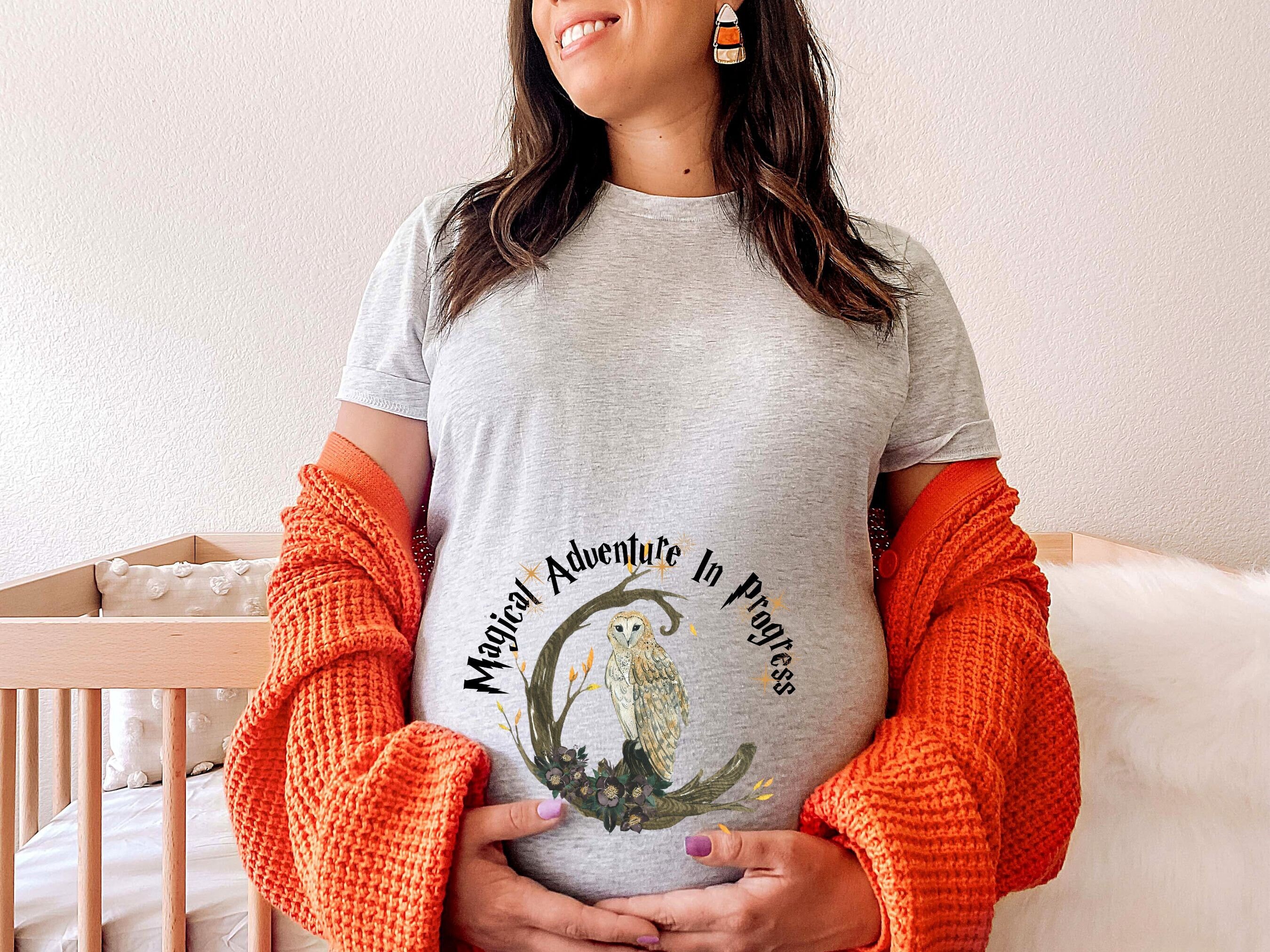 Harry Pottery Fan Owl Maternity Magical Adventure Shirt, HP Pregnancy ...