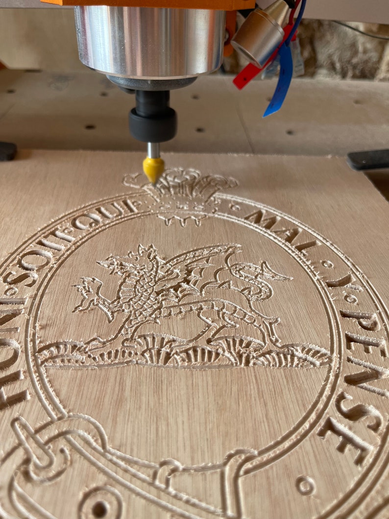 Cnc Queens Reg Cap Badge SVG File - Etsy