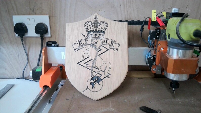 Cnc REME Reg Cap Badge SVG File - Etsy UK